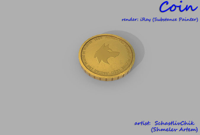 coin low poly free VR / AR / low-poly 3D model | CGTrader
