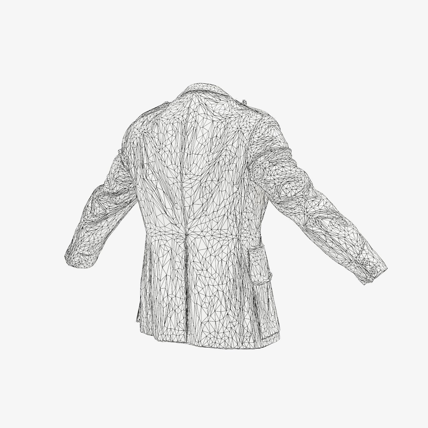 3D model Army Jacket VR / AR / low-poly | CGTrader