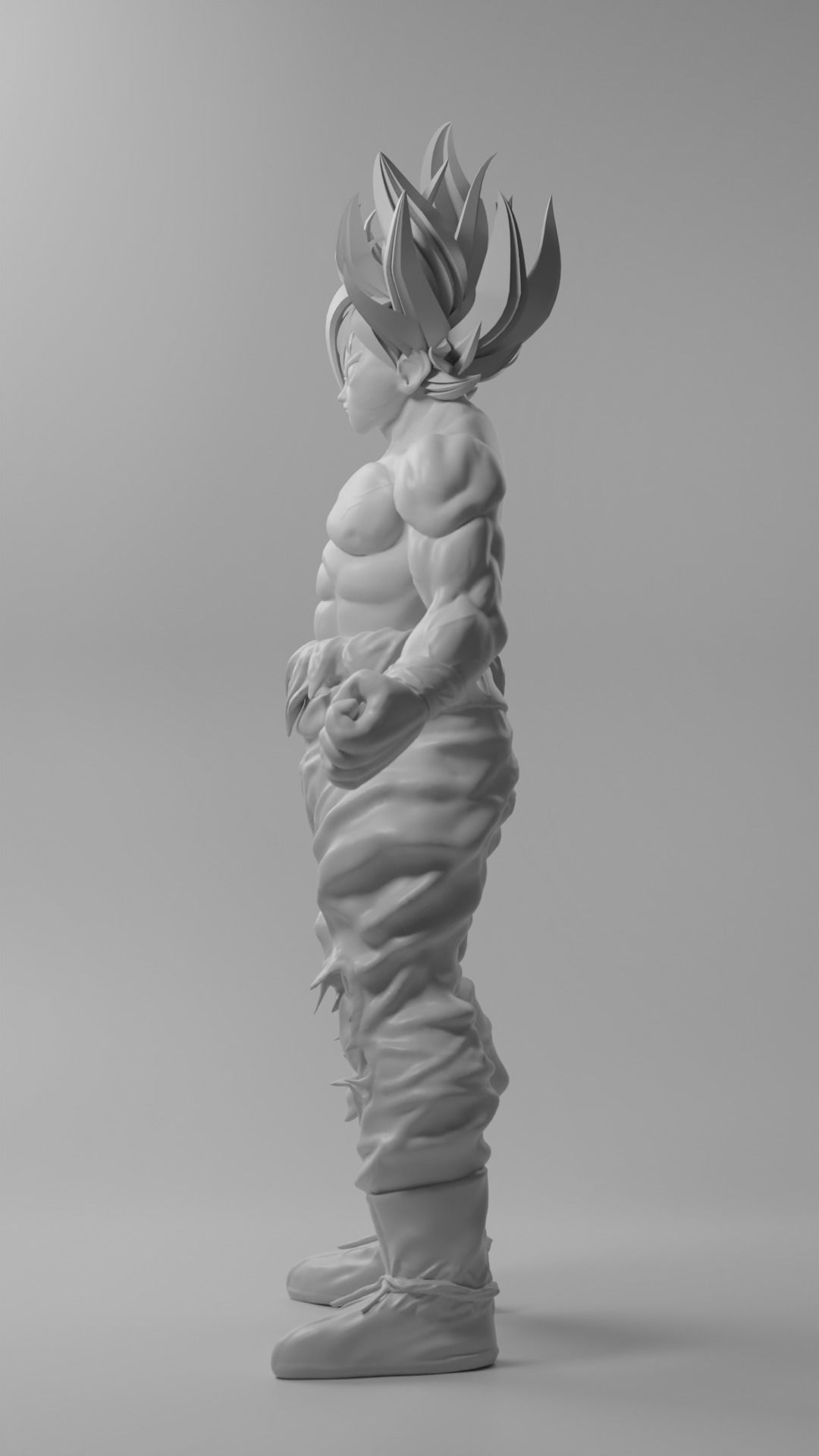 Goku 3D sculpt free 3D model | CGTrader