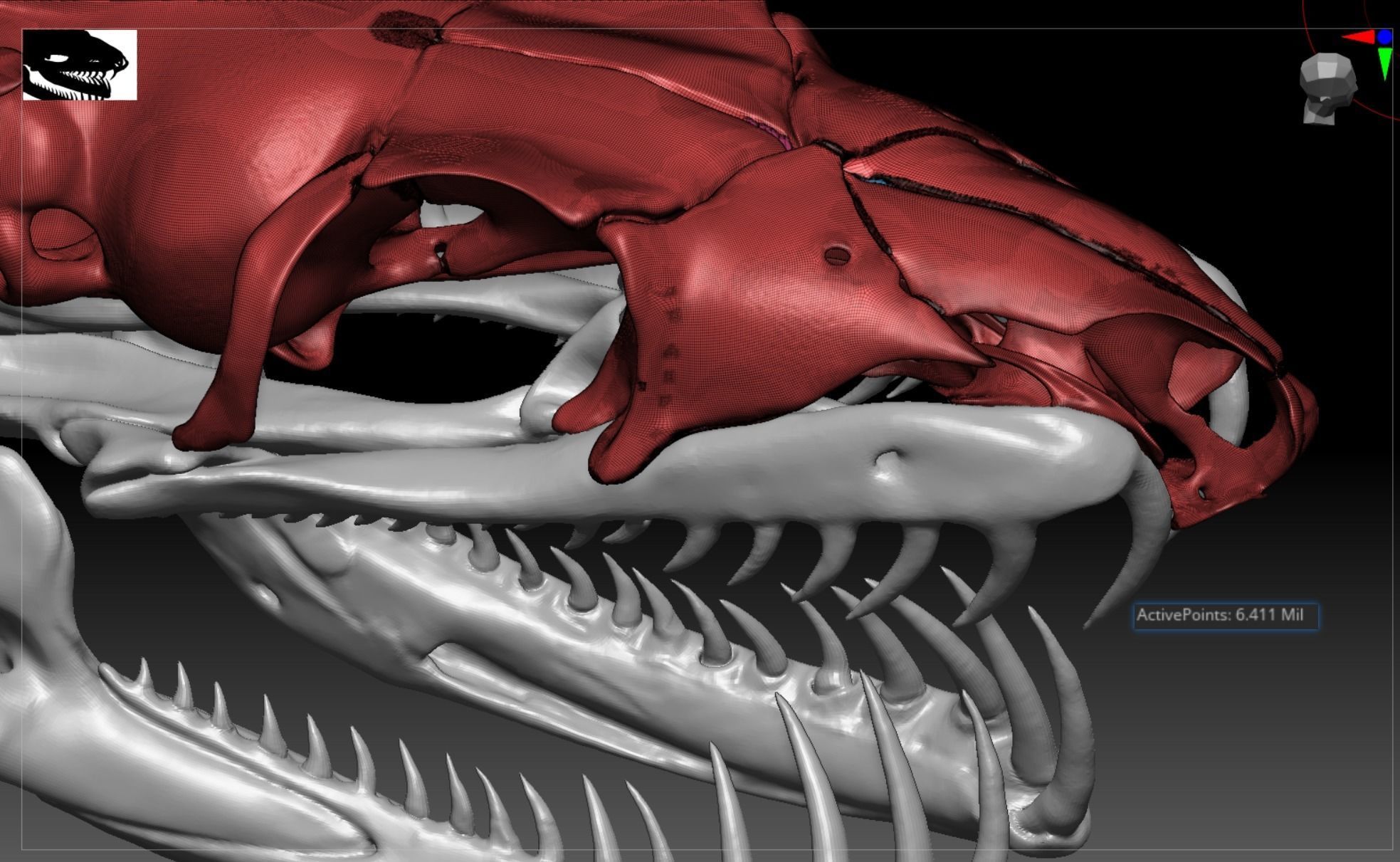 Python Skeleton Snake Lamp Decoration Scanned Printable replicas 3D ...