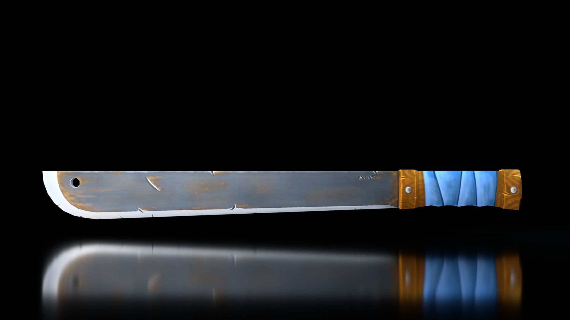 3D model Game ready cartoon machete VR / AR / low-poly | CGTrader