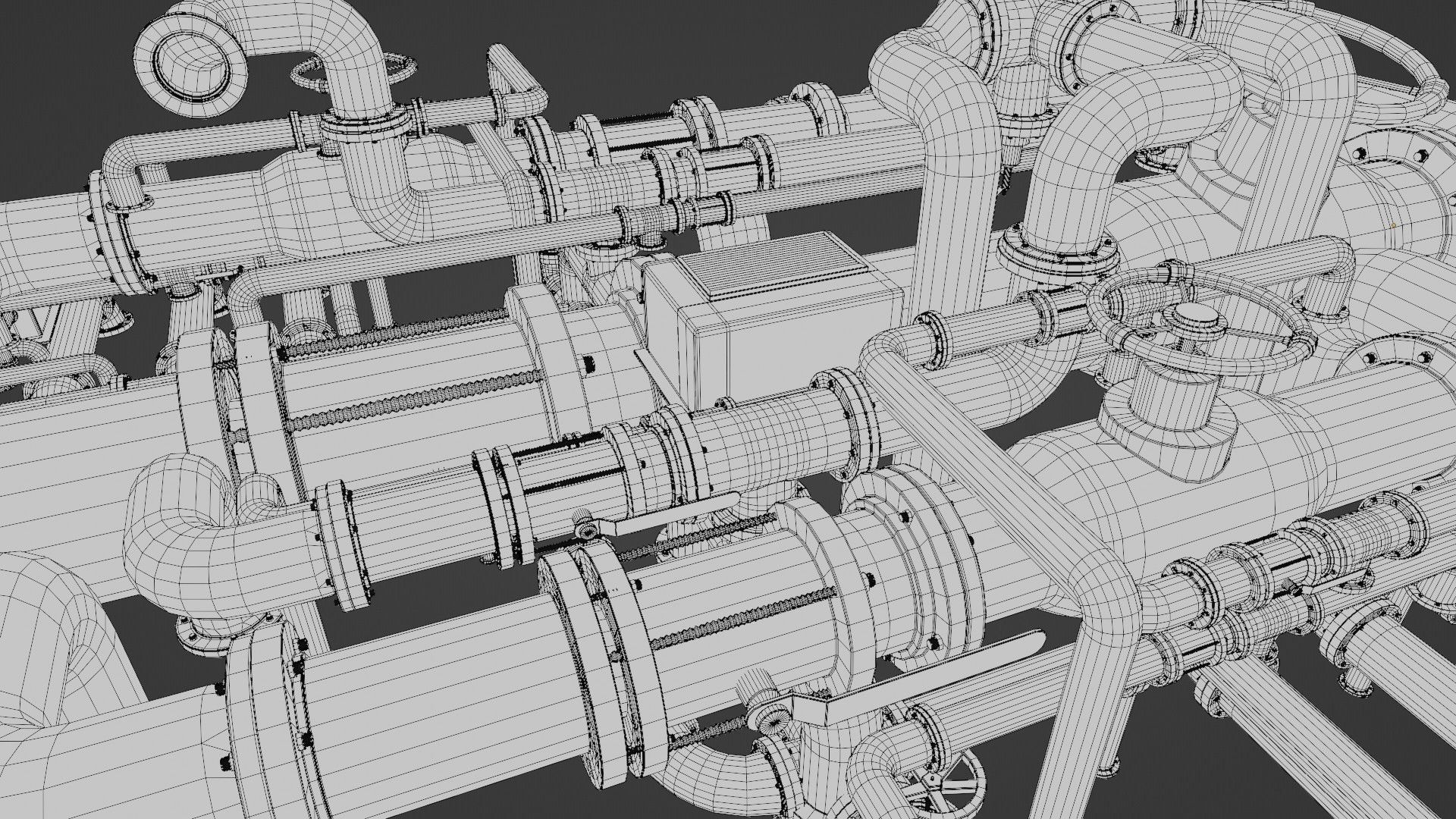 Industrial Pipes 3D model | CGTrader