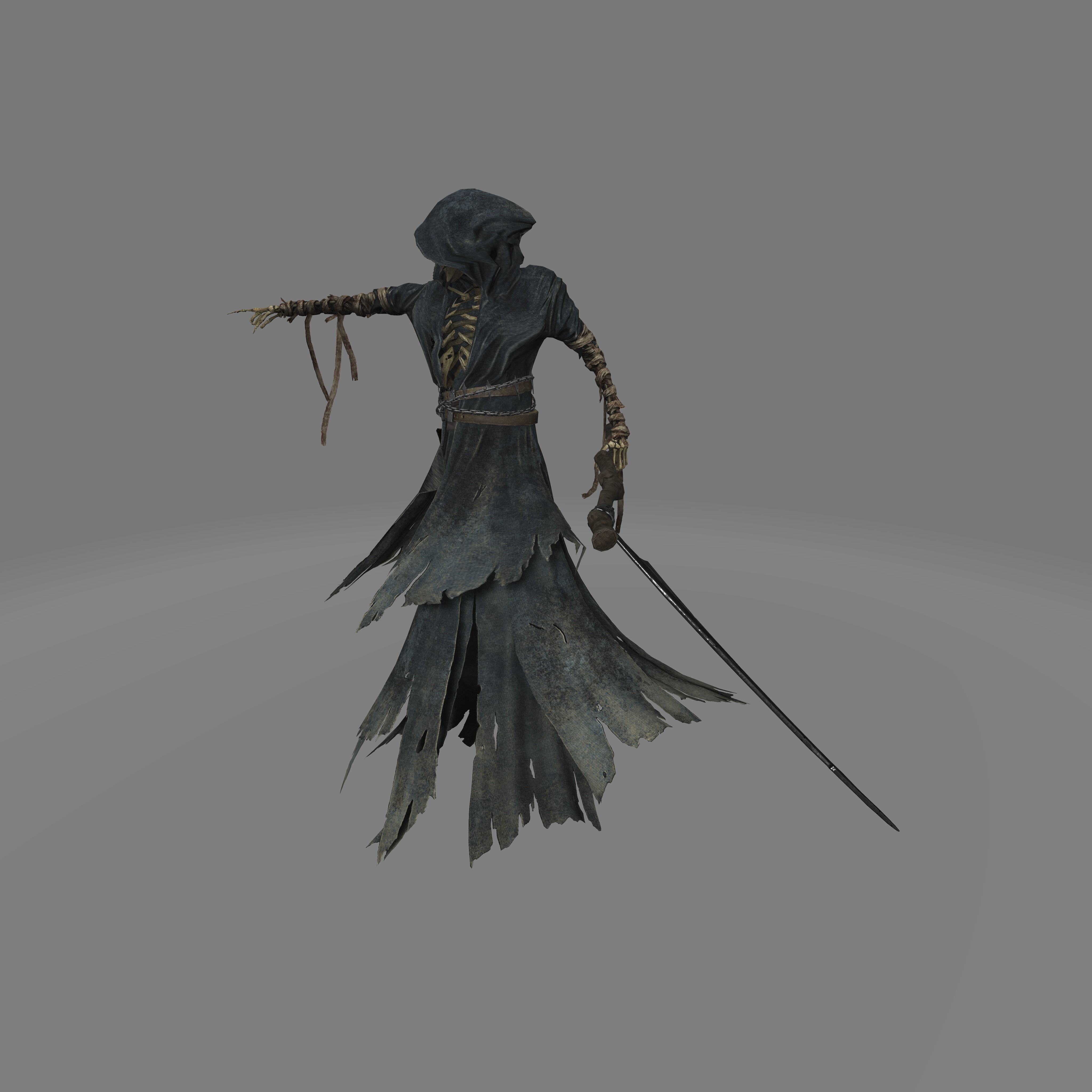 3D model grim reaper VR / AR / low-poly | CGTrader