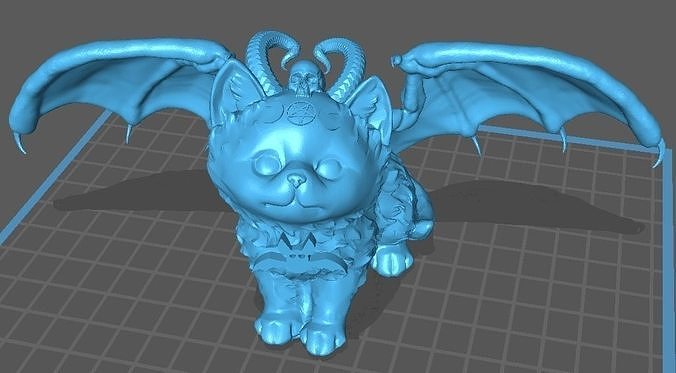 Demonic Kitty 3D model 3D printable | CGTrader