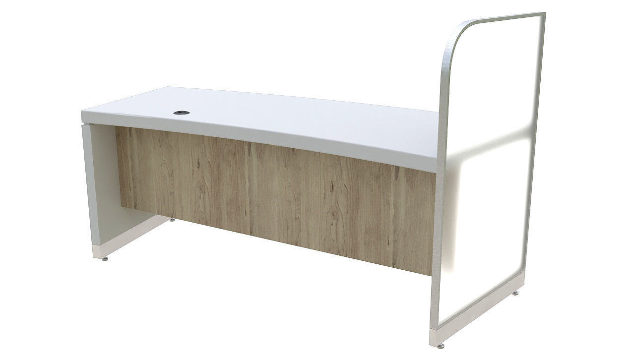 Circular reception desk 3D model | CGTrader