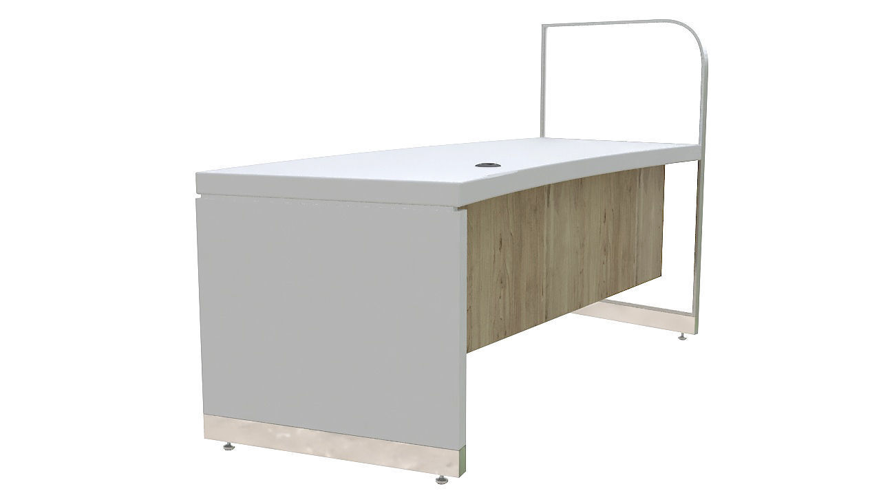 Circular reception desk 3D model | CGTrader