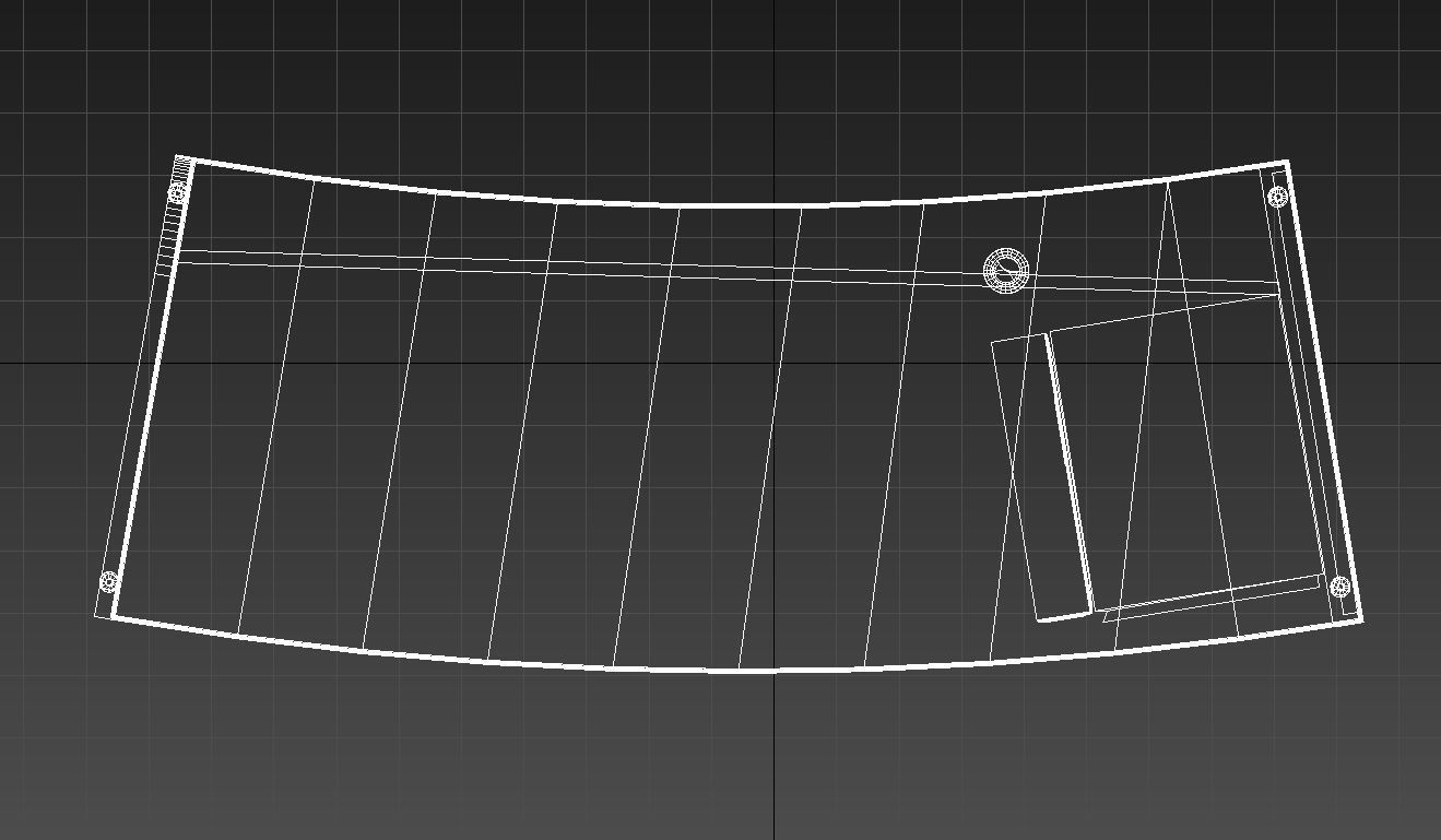 Circular reception desk 3D model | CGTrader
