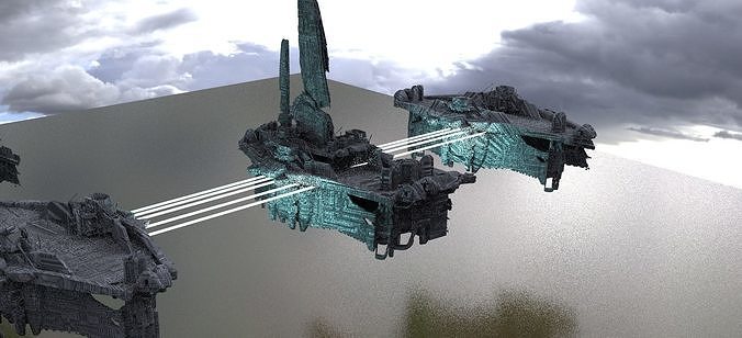 Halo Forerunner Inspired Hologram Bridges 2 3D model | CGTrader