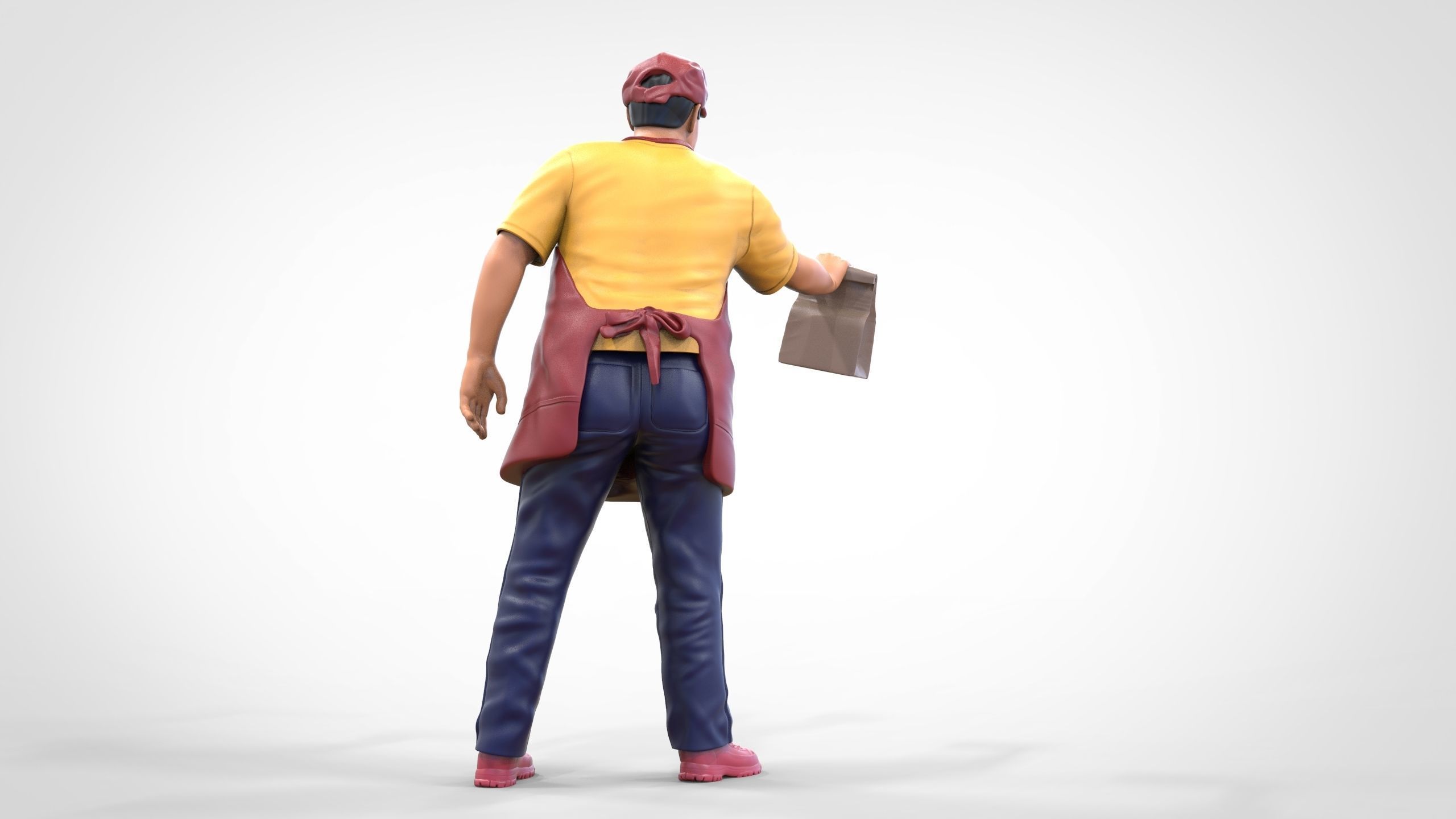 N2 Salesperson or Shopkeeper or baker 3D model 3D printable | CGTrader