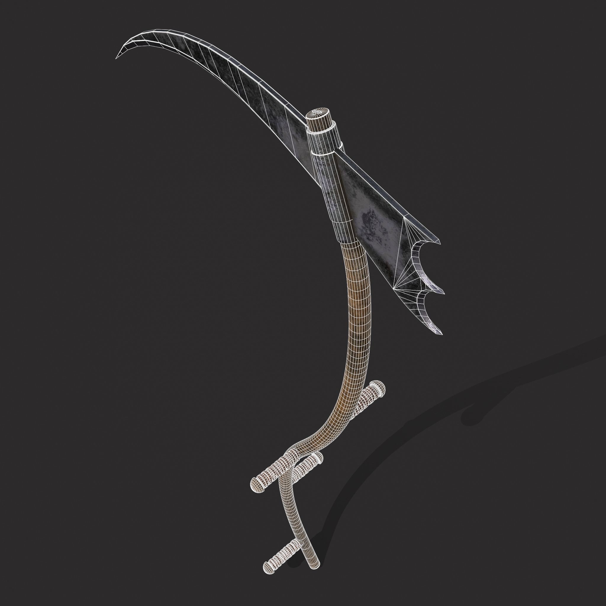 3D model Medieval Scythe VR / AR / low-poly | CGTrader