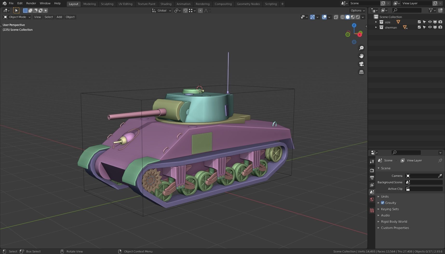 3D model Sherman Tank Base Mesh VR / AR / low-poly | CGTrader