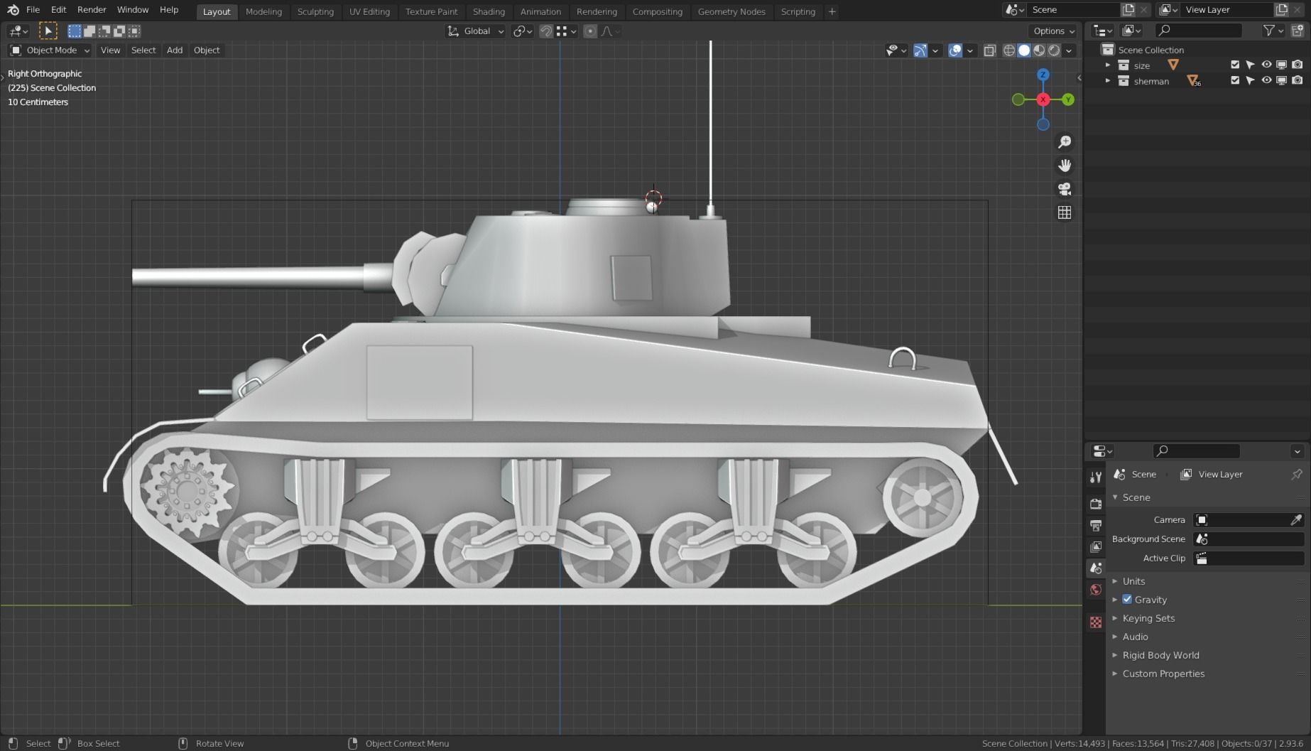 3D model Sherman Tank Base Mesh VR / AR / low-poly | CGTrader