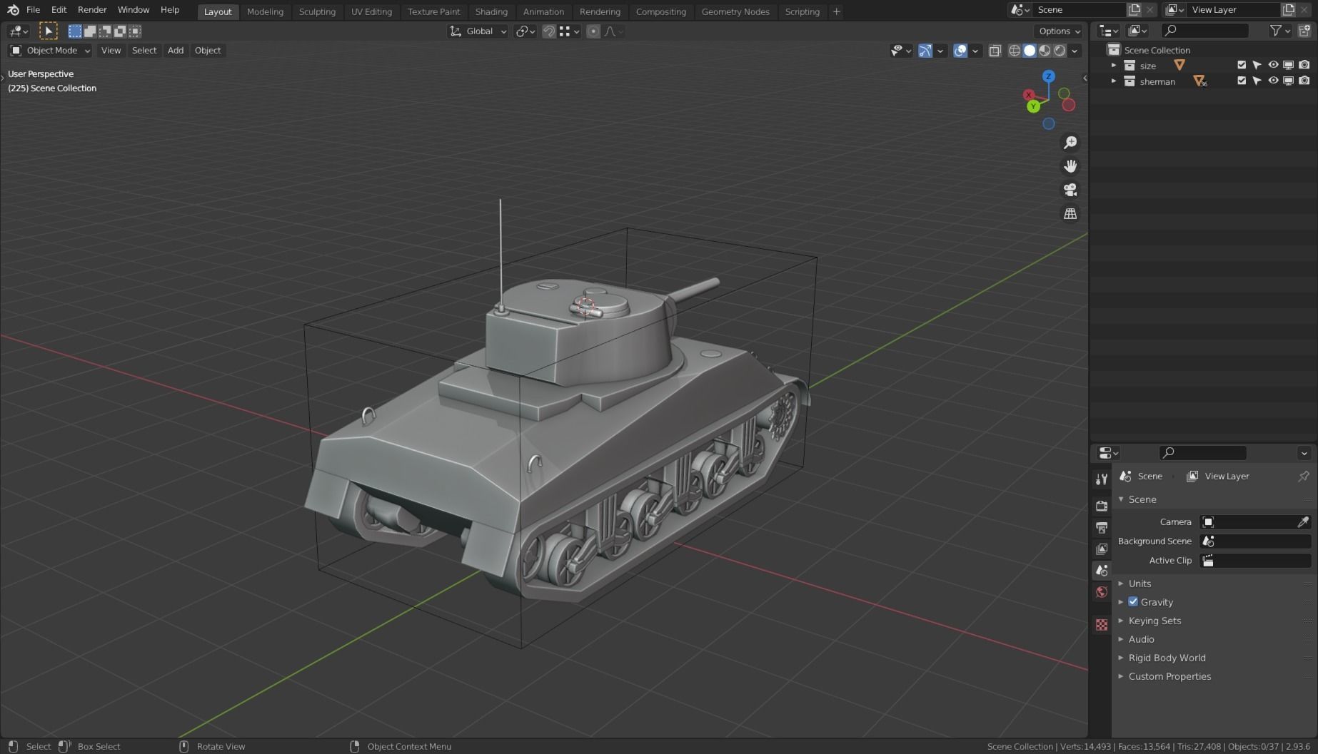 3D model Sherman Tank Base Mesh VR / AR / low-poly | CGTrader