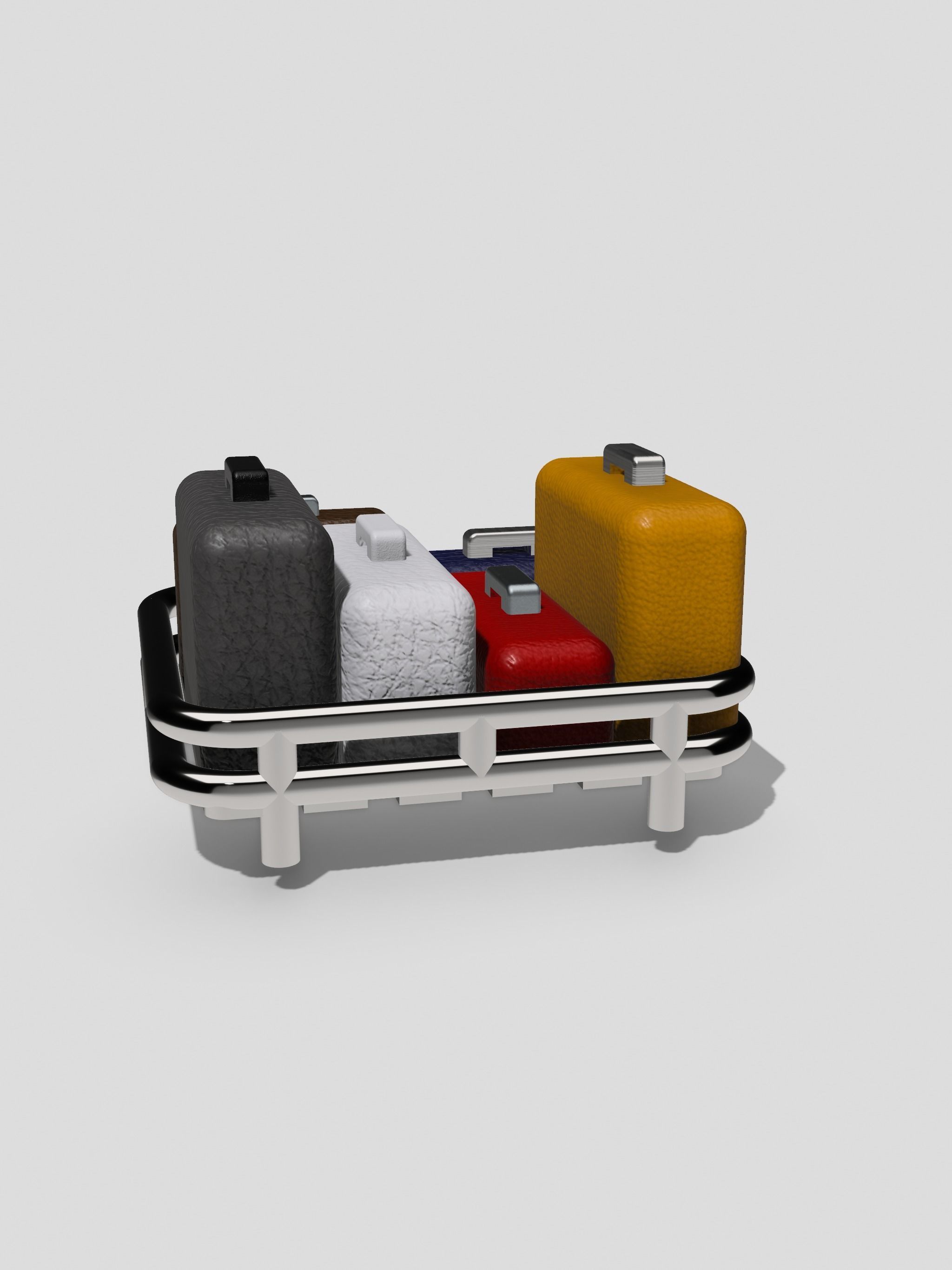 Roof Rack with luggage 1 64 scale for hotwheels matchbox 3D model 3D ...