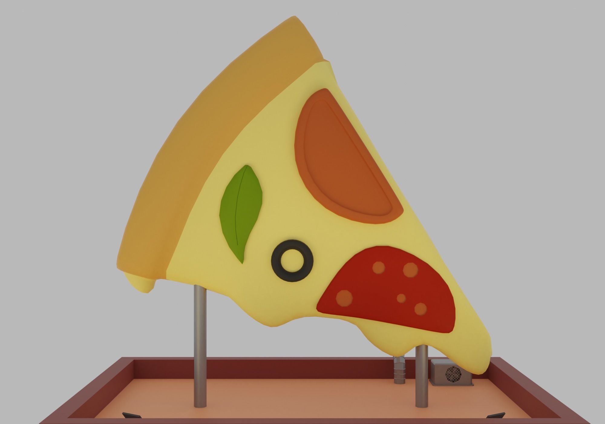 3D model Pizzeria VR / AR / low-poly | CGTrader
