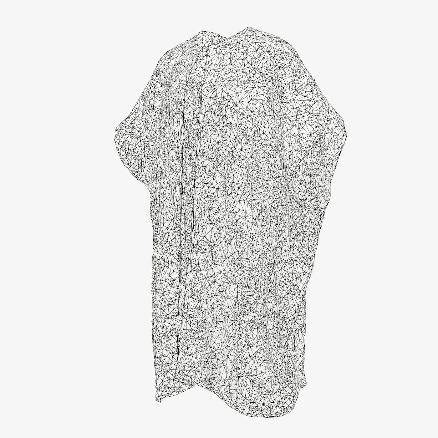 3D model Striped Poncho VR / AR / low-poly | CGTrader