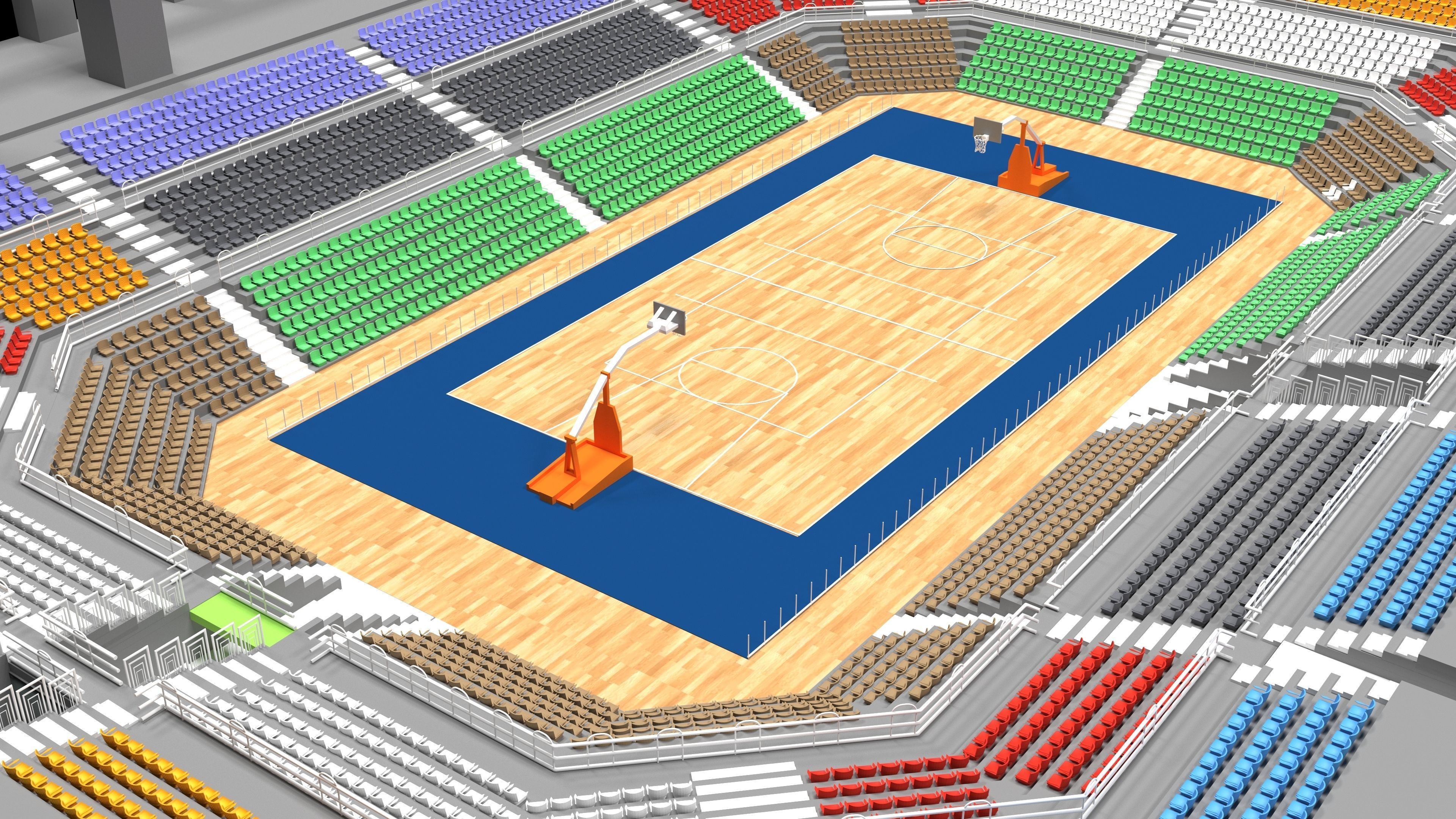 sports arena 3D model | CGTrader