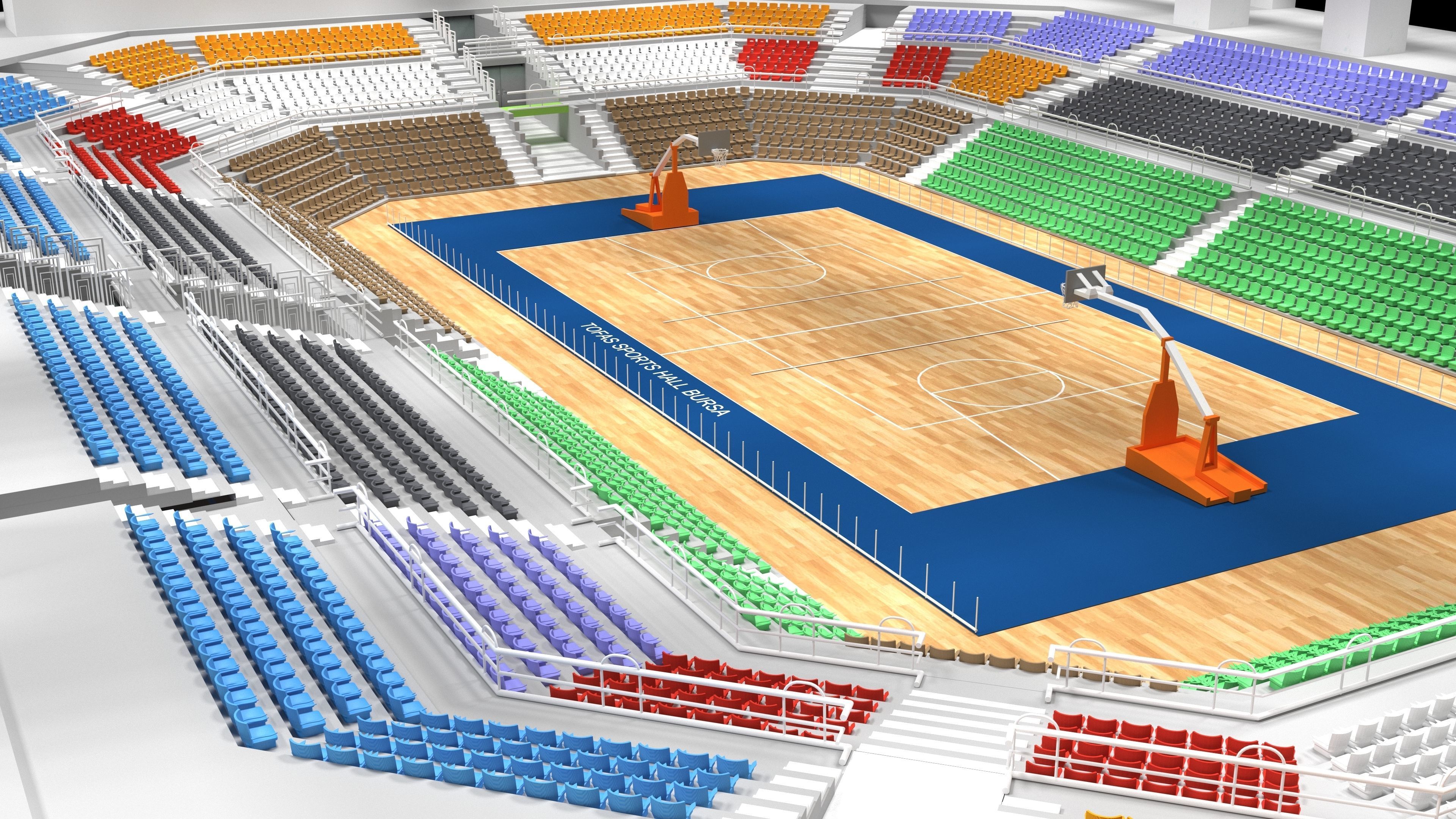 sports arena 3D model | CGTrader