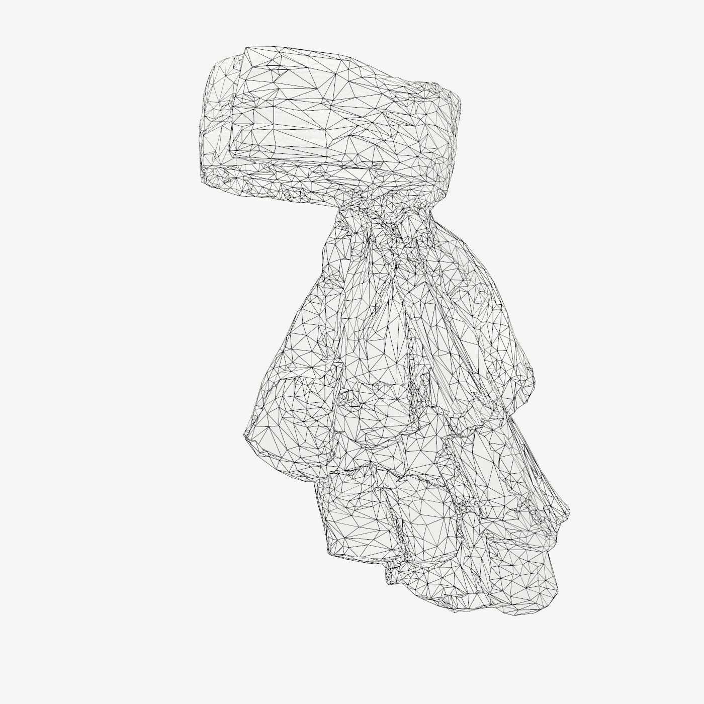 3D model Neck Scarf VR / AR / low-poly | CGTrader