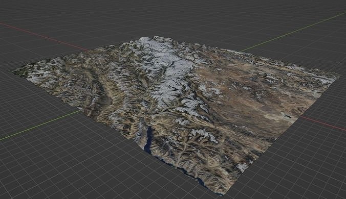 Big Mountains Map free VR / AR / low-poly 3D model | CGTrader