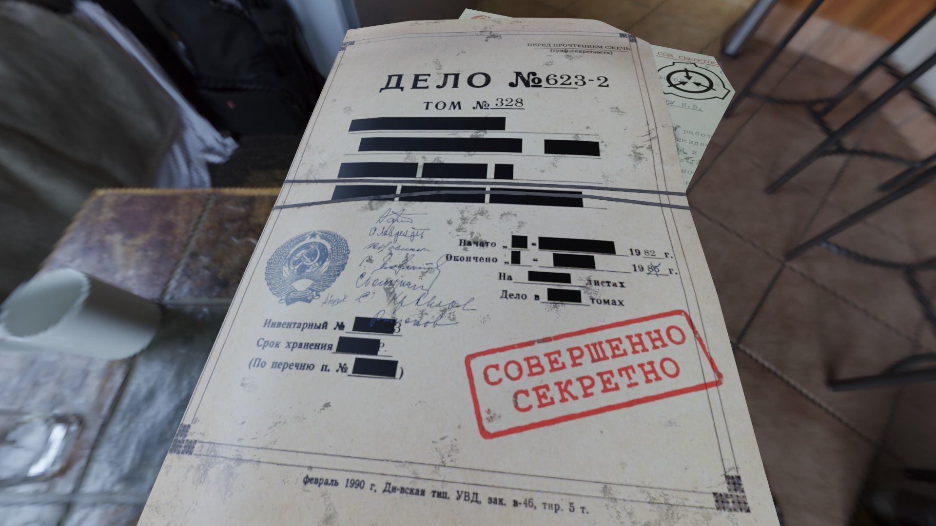 3D model old secret scp document files folder VR / AR / low-poly | CGTrader