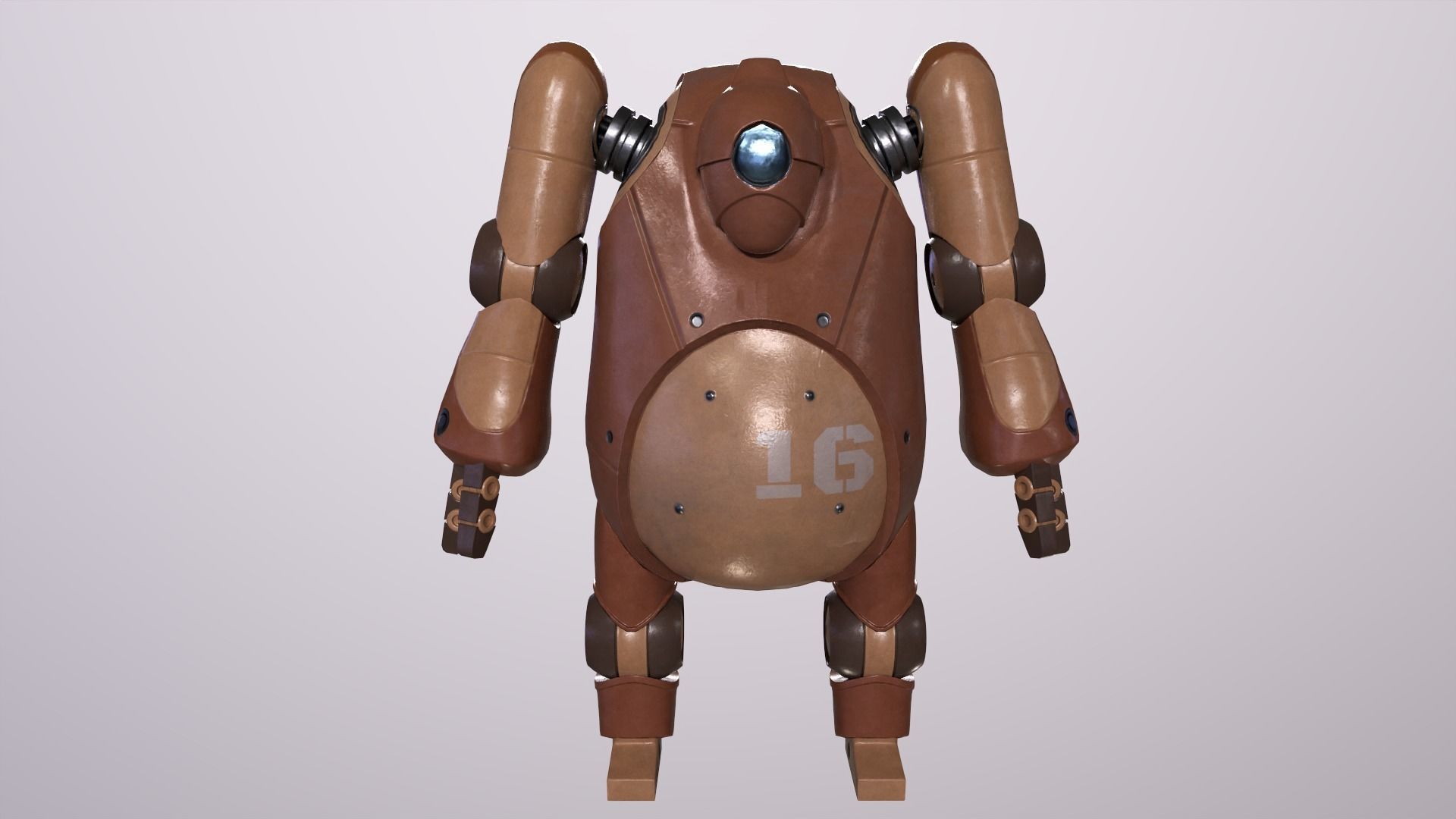 Stylized Robot Sci-Fi free VR / AR / low-poly 3D model rigged | CGTrader