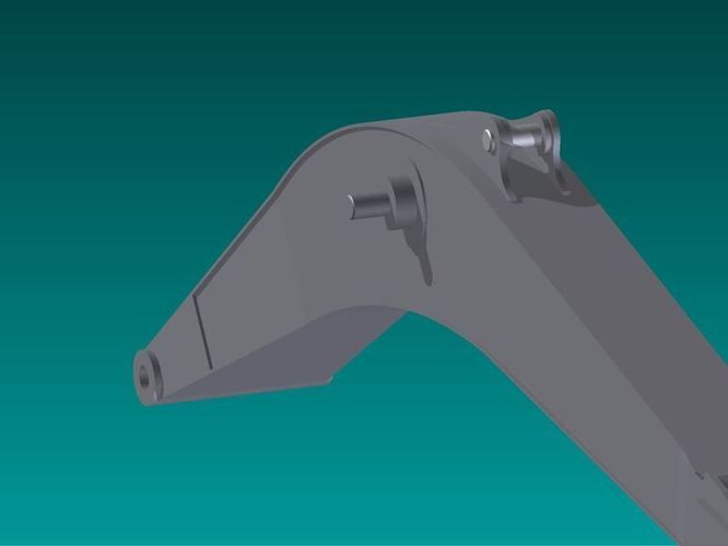 CX350B metal arm free 3D model | CGTrader