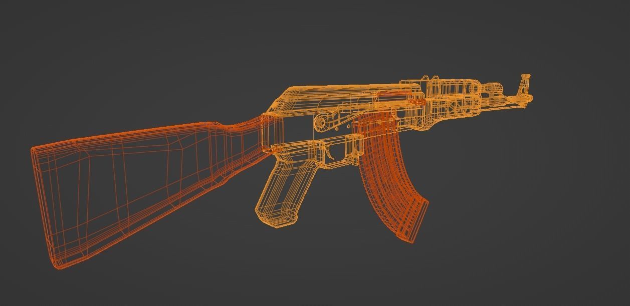 AK Weapon Model with Rigged Arms free 3D model rigged | CGTrader