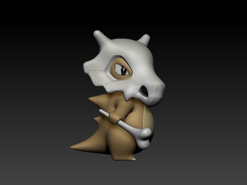 Pokemon cubone 3D model 3D printable | CGTrader