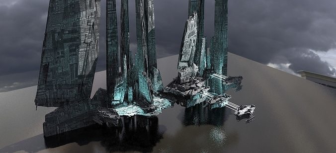 Halo Forerunner Grand structures 2 3D model | CGTrader
