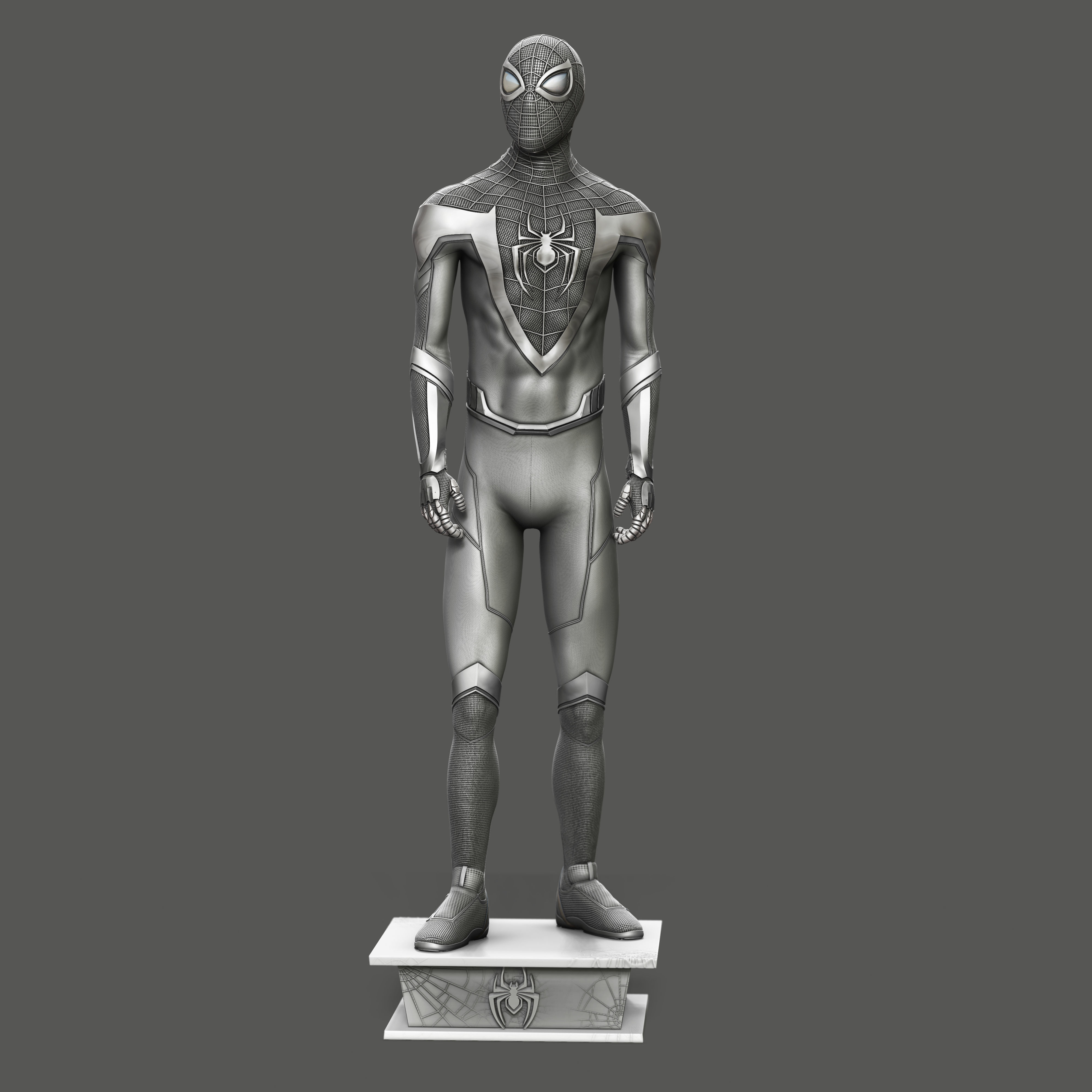 SPIDERMAN MILES MORALES STATUE 3D model 3D printable | CGTrader
