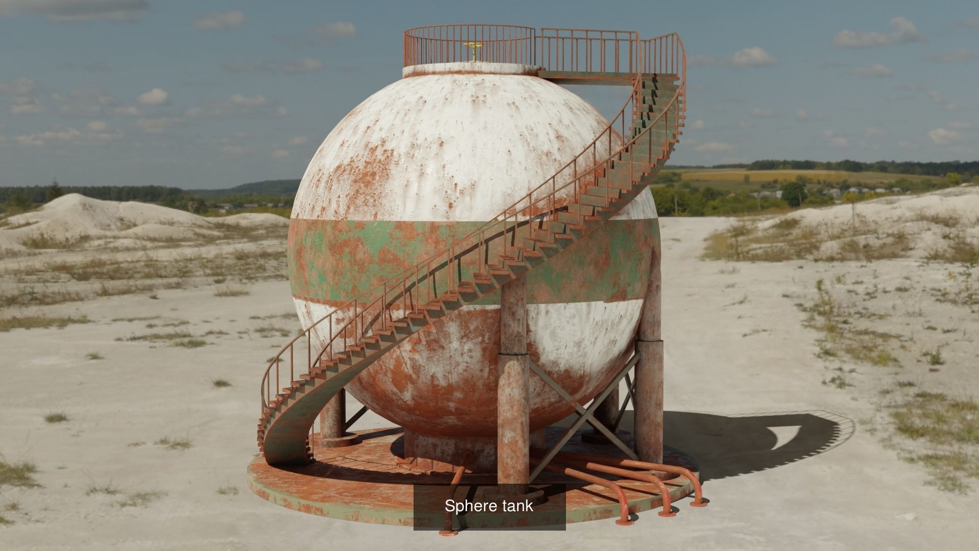 3D Model Collection Sphere tank VR / AR / low-poly | CGTrader