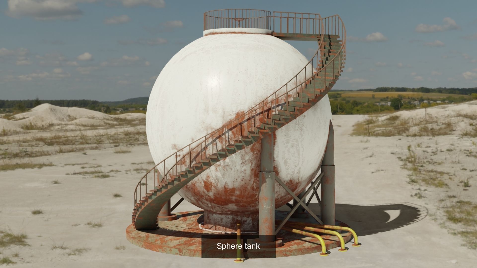 3D Model Collection Sphere tank VR / AR / low-poly | CGTrader