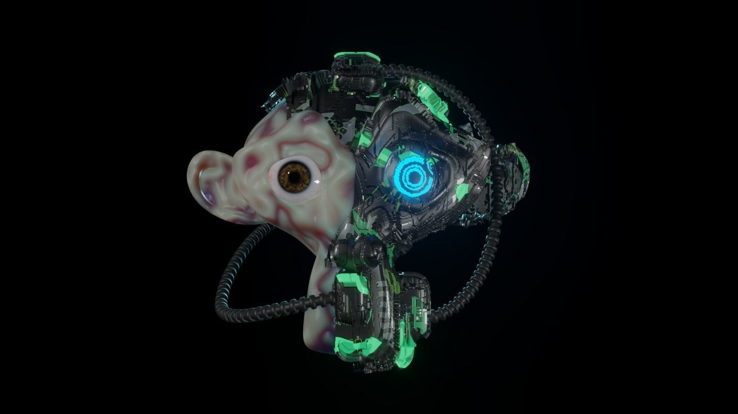 Blender Suzanne Star Trek Borg 3D model | CGTrader