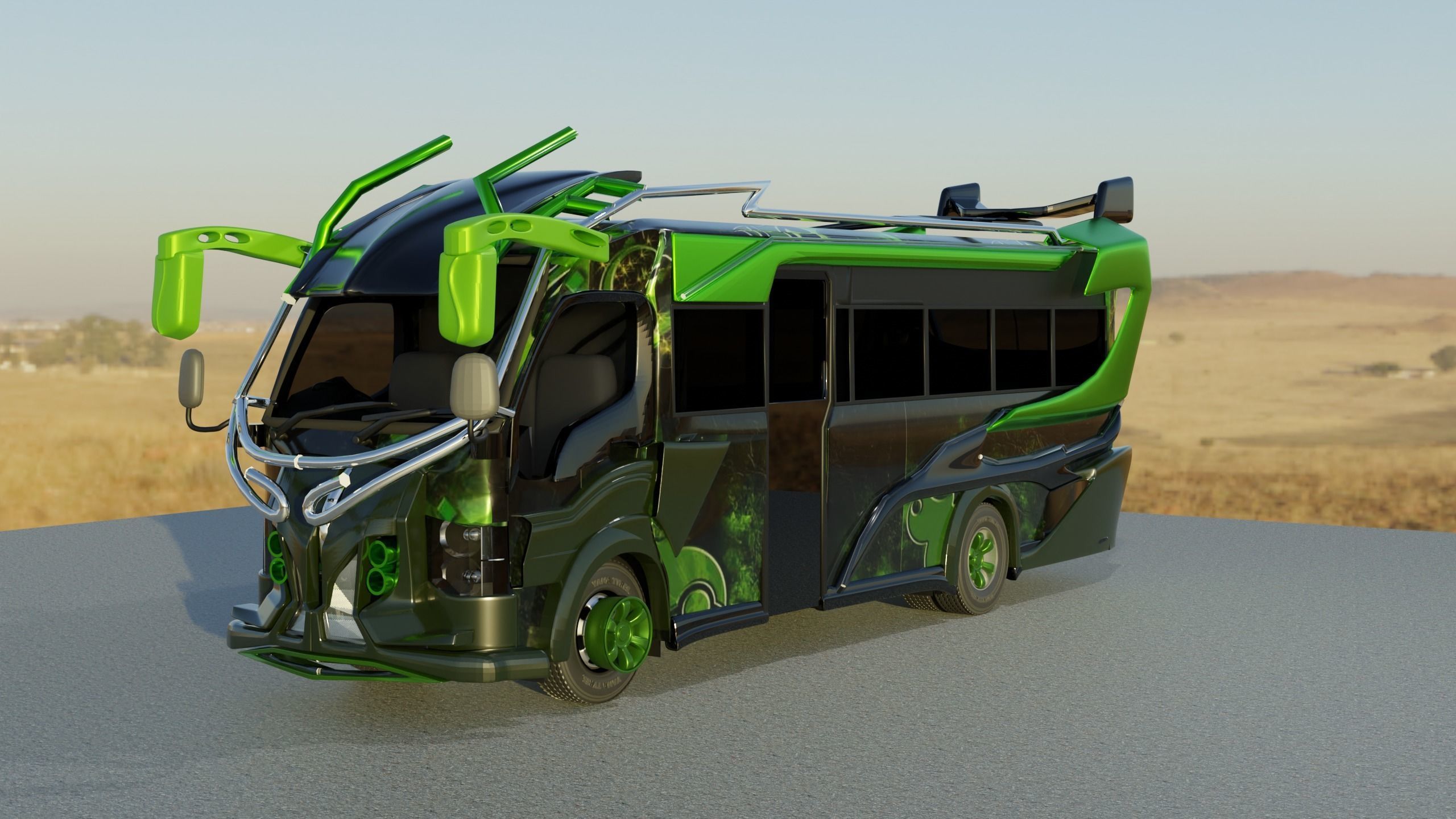 bus matatu 3D model | CGTrader