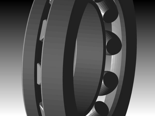 Spherical Roller Thrust Bearing 29326 free 3D model | CGTrader