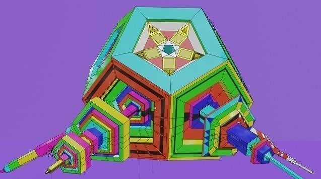3D model Dodecahedron Space Ship VR / AR / low-poly | CGTrader