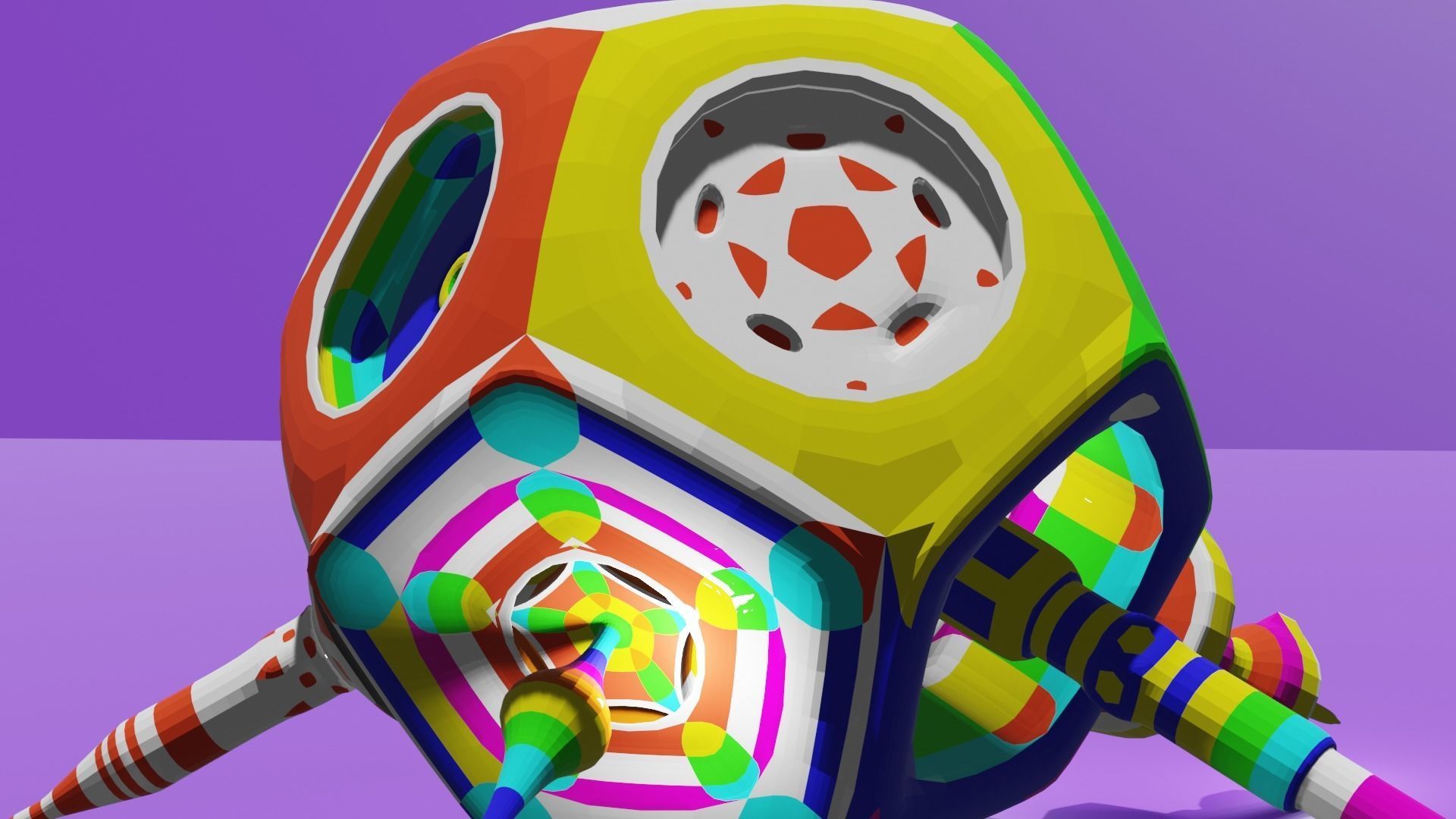 3D model Dodecahedron Space Ship VR / AR / low-poly | CGTrader