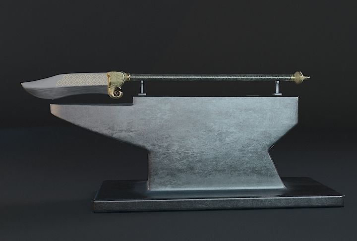 Bhuj ancient Indian weapon 3D model | CGTrader
