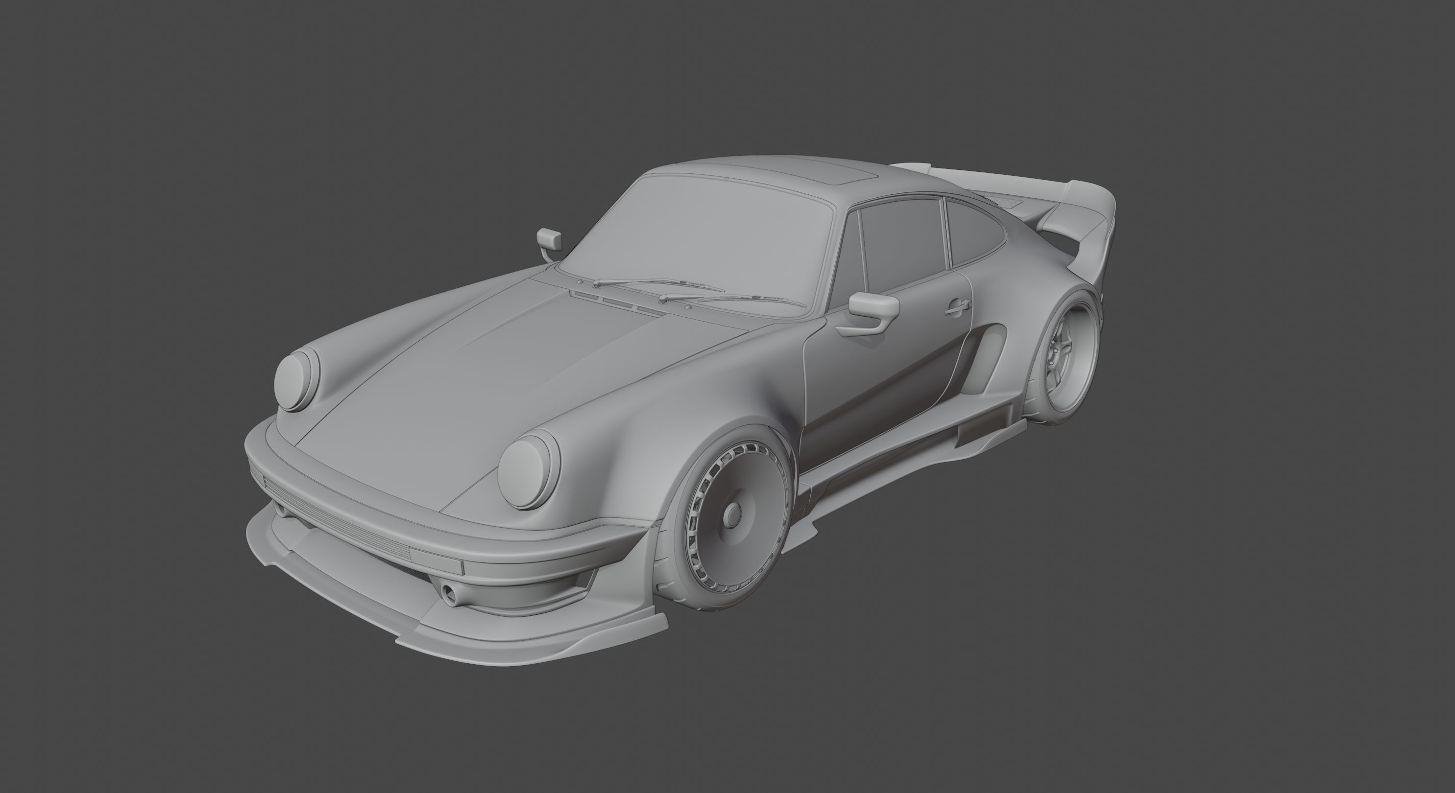Porsche 911 Widebody kit 3D model | CGTrader