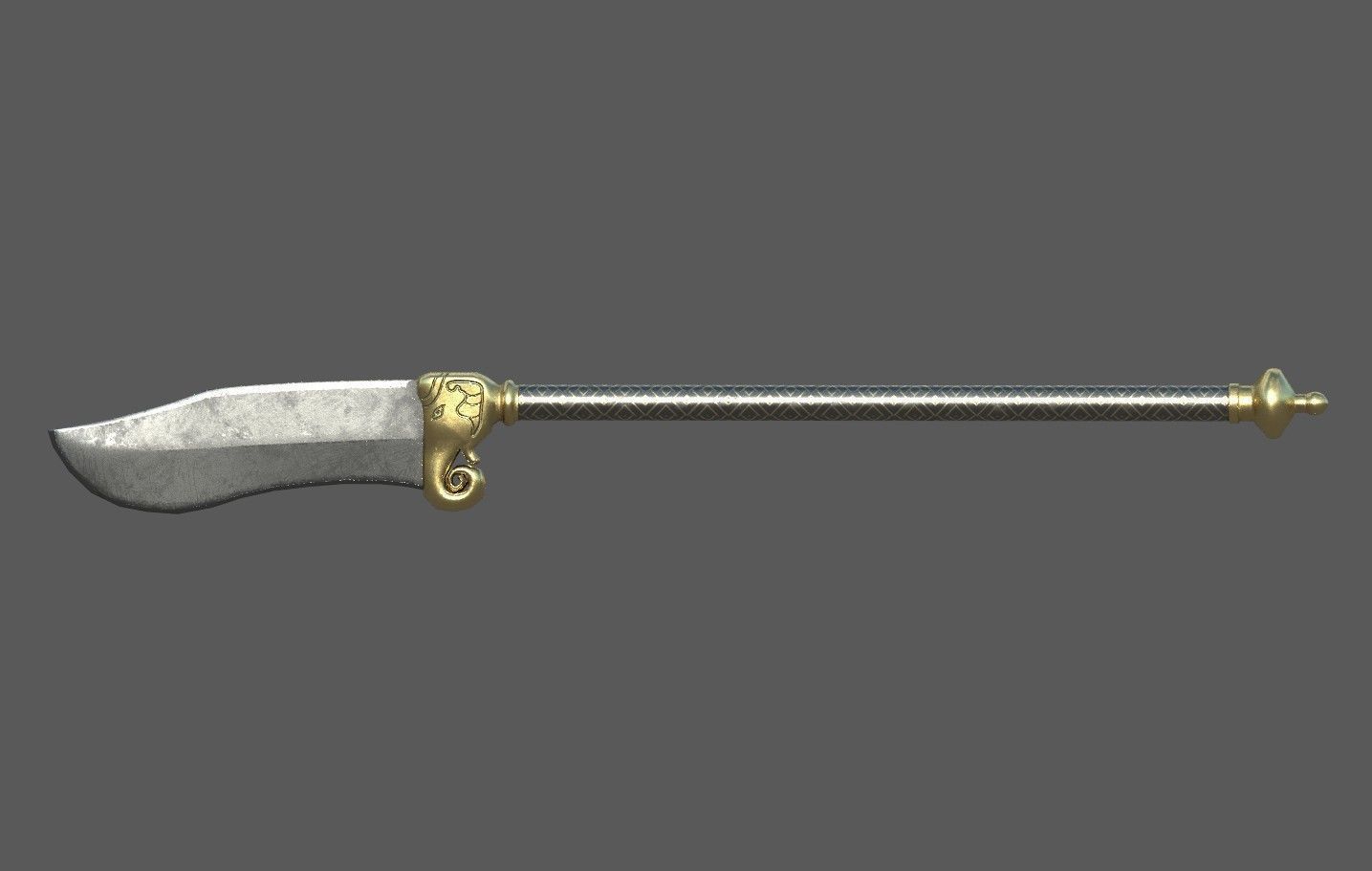 3D model Bhuj ancient Indian weapon Low poly VR / AR / low-poly | CGTrader
