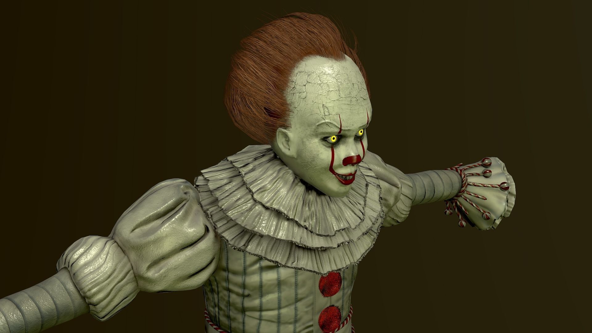 3D model Clown Pennywise - It VR / AR / low-poly | CGTrader