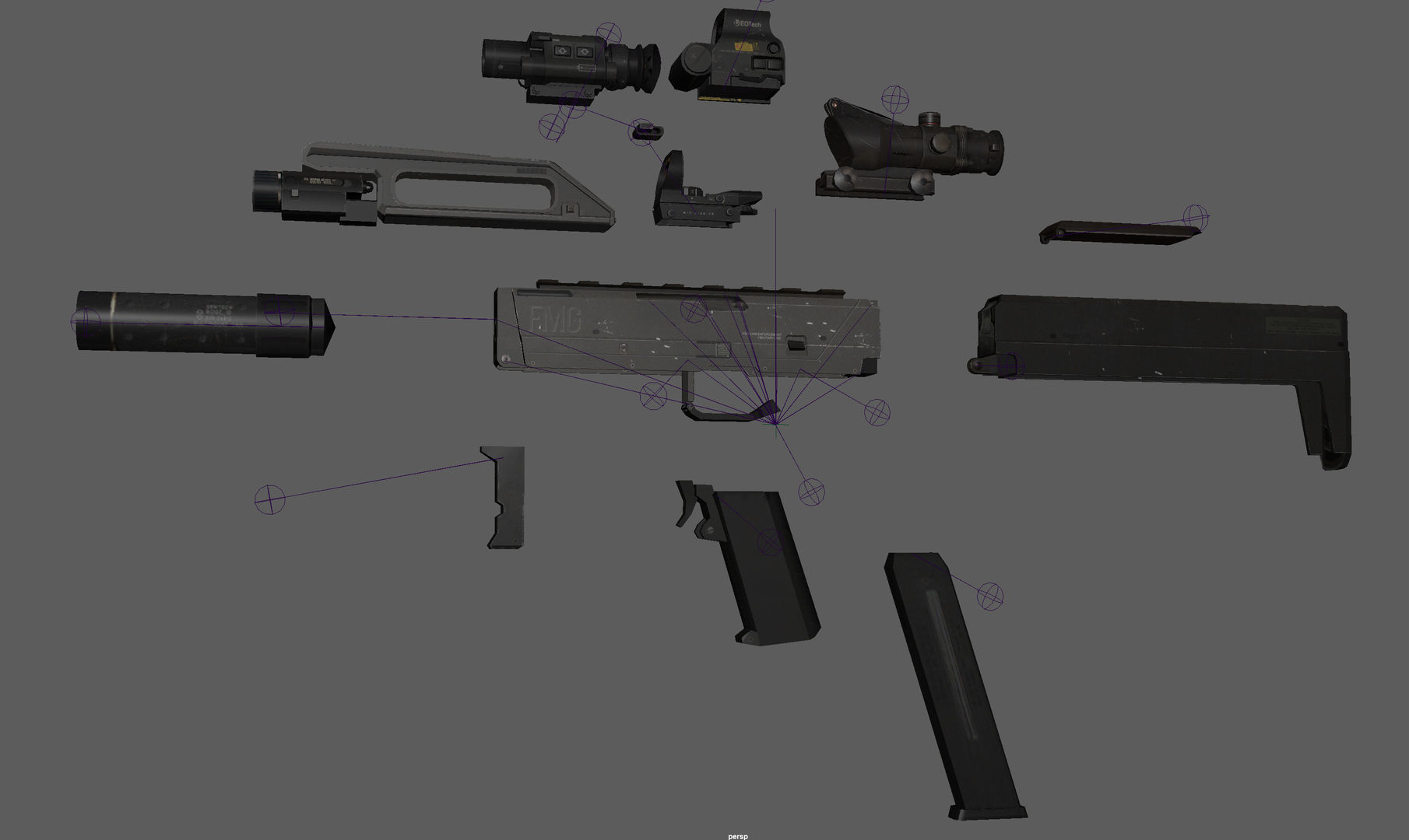 3D model FMG 9 Rigged VR / AR / low-poly | CGTrader