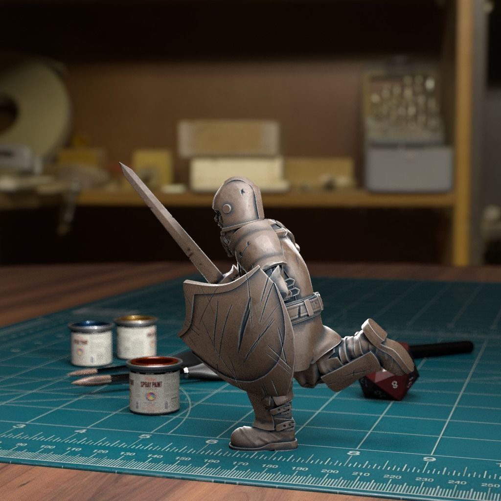 Guard Running - Pre-Supported 3D model 3D printable | CGTrader