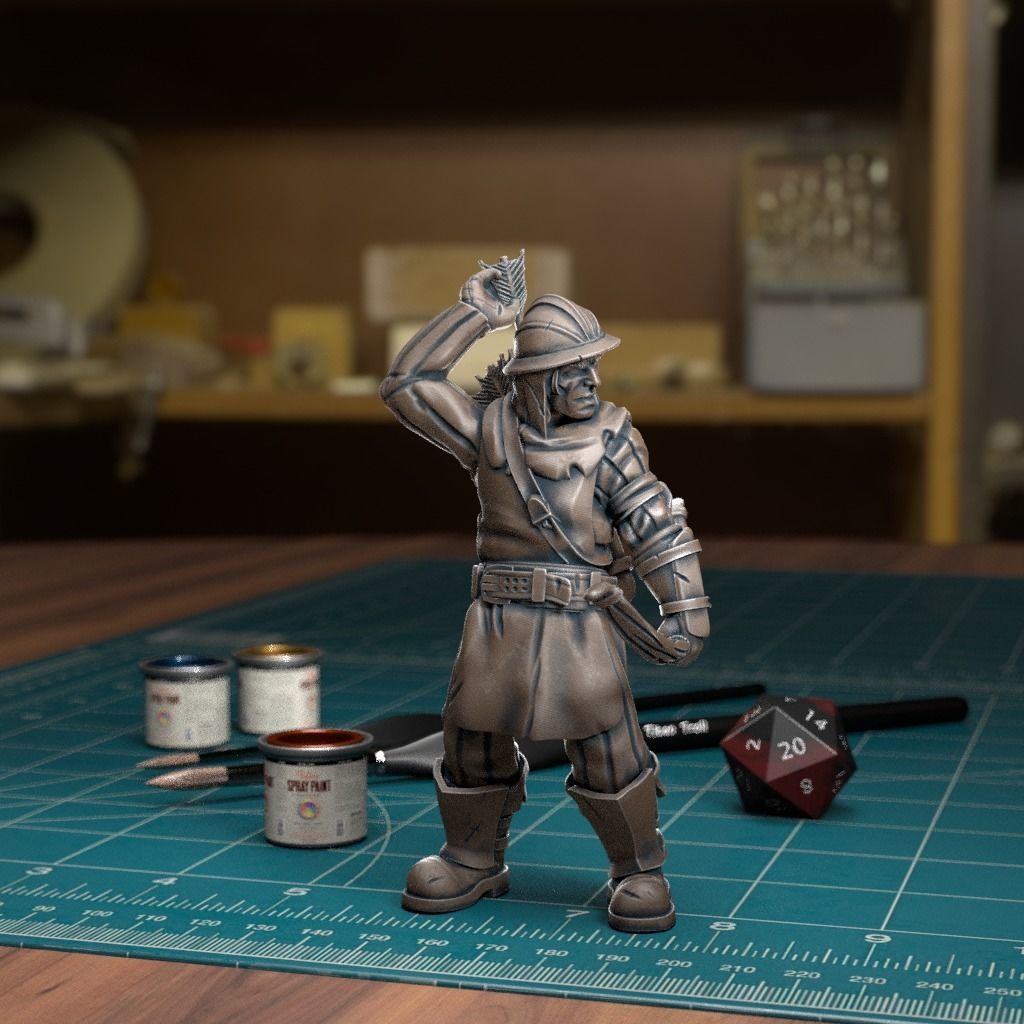 Guard Archer - Pre-Supported 3D model 3D printable | CGTrader