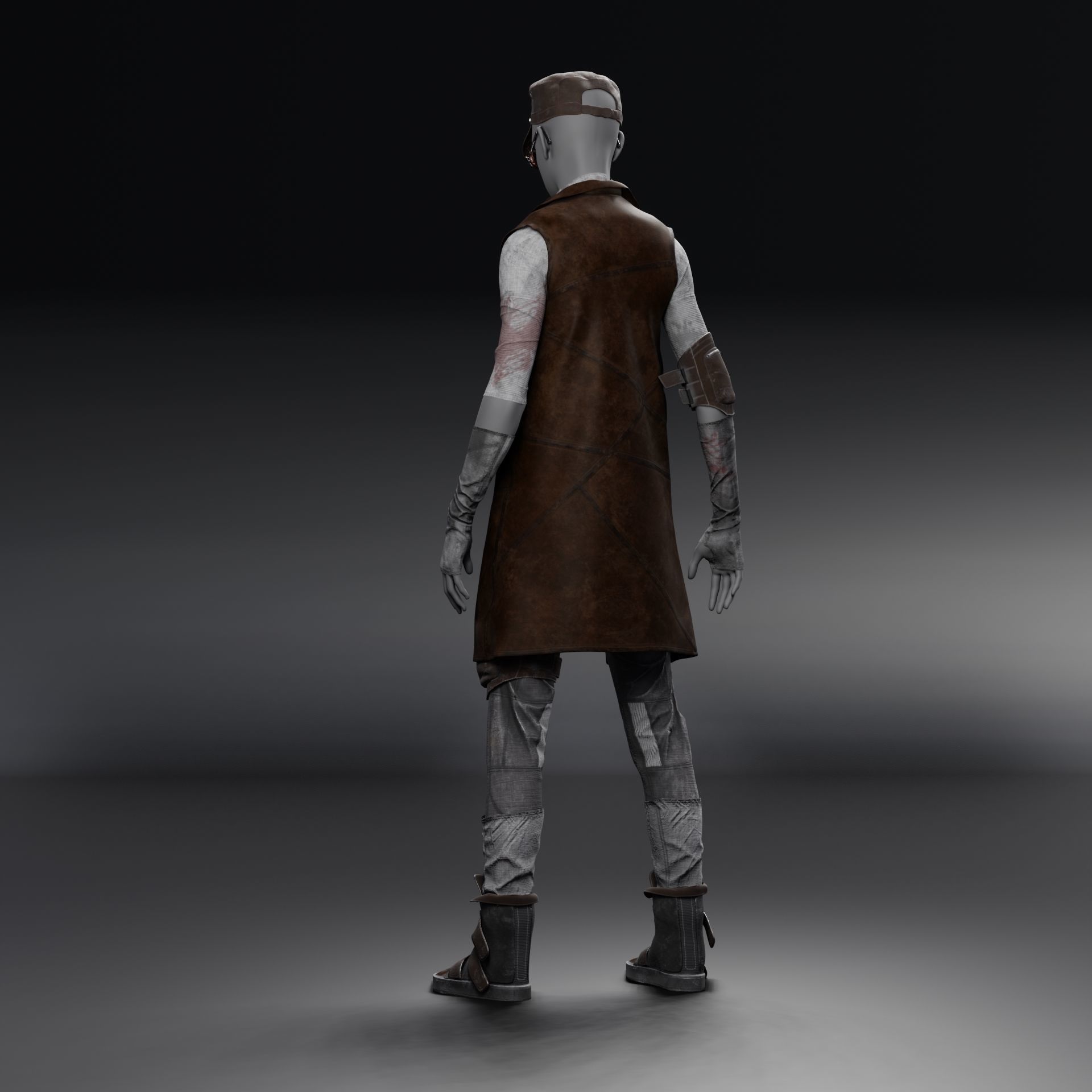 3D model Custom female outfit for Metahuman character VR / AR / low ...