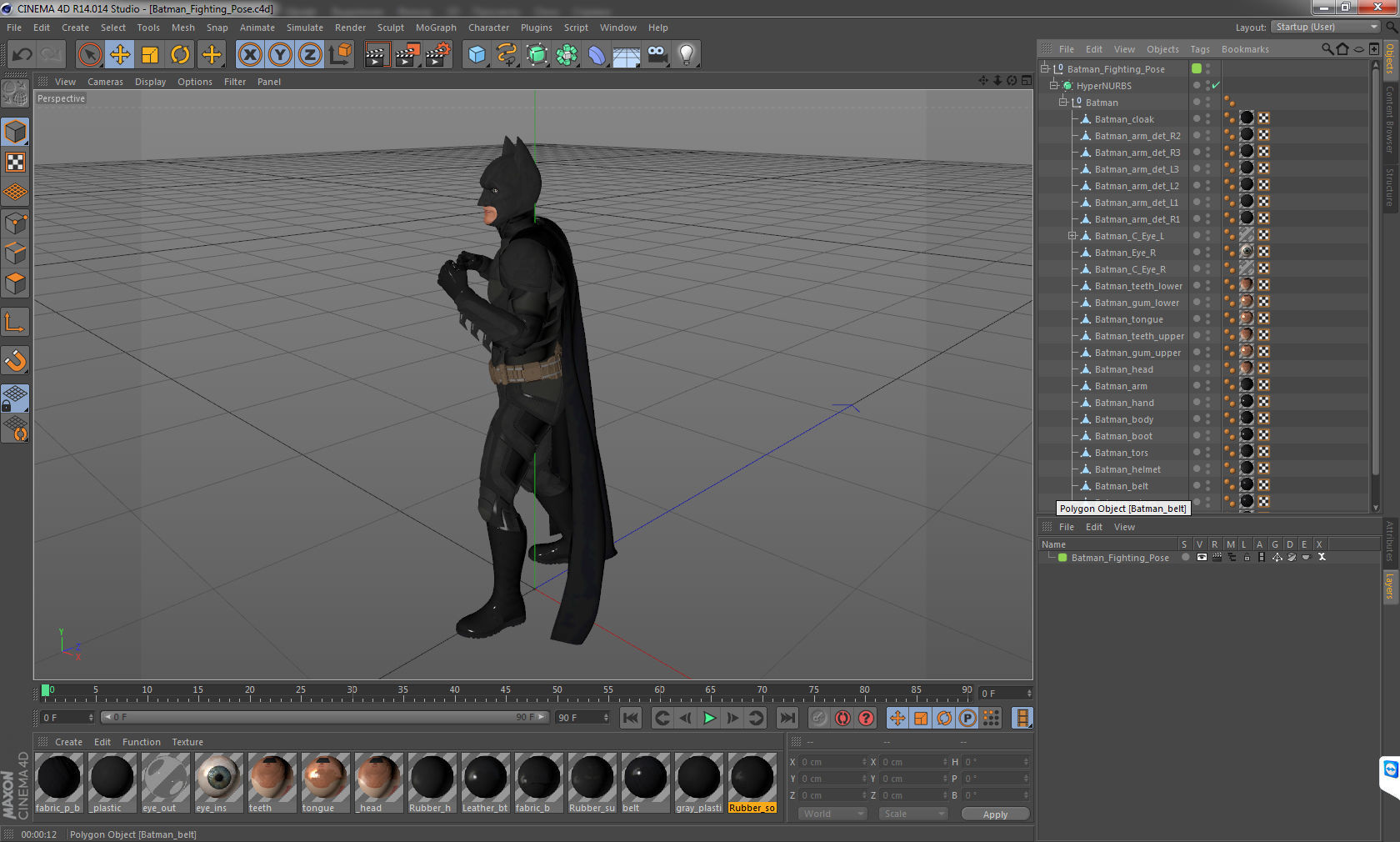 Batman Fighting Pose 3D model | CGTrader