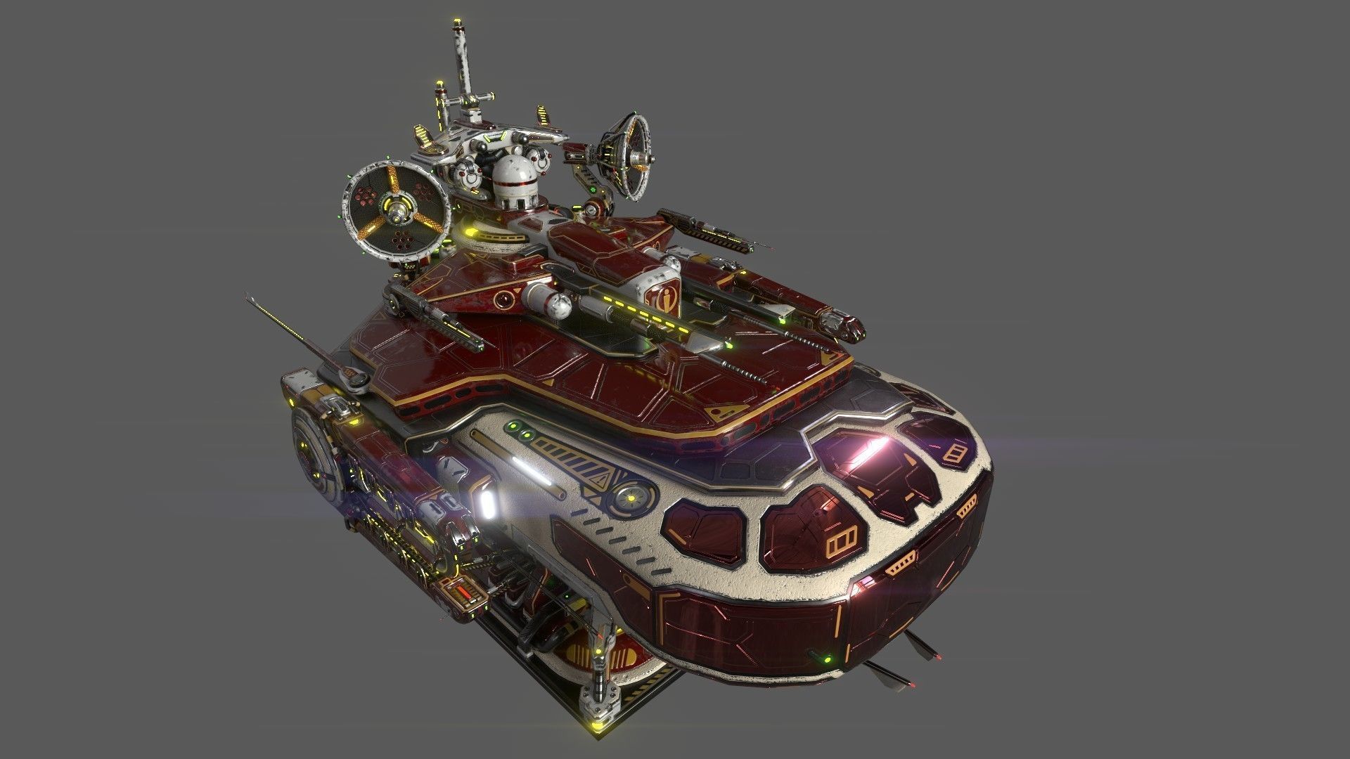 Imperial Large Command Module 3D model animated | CGTrader