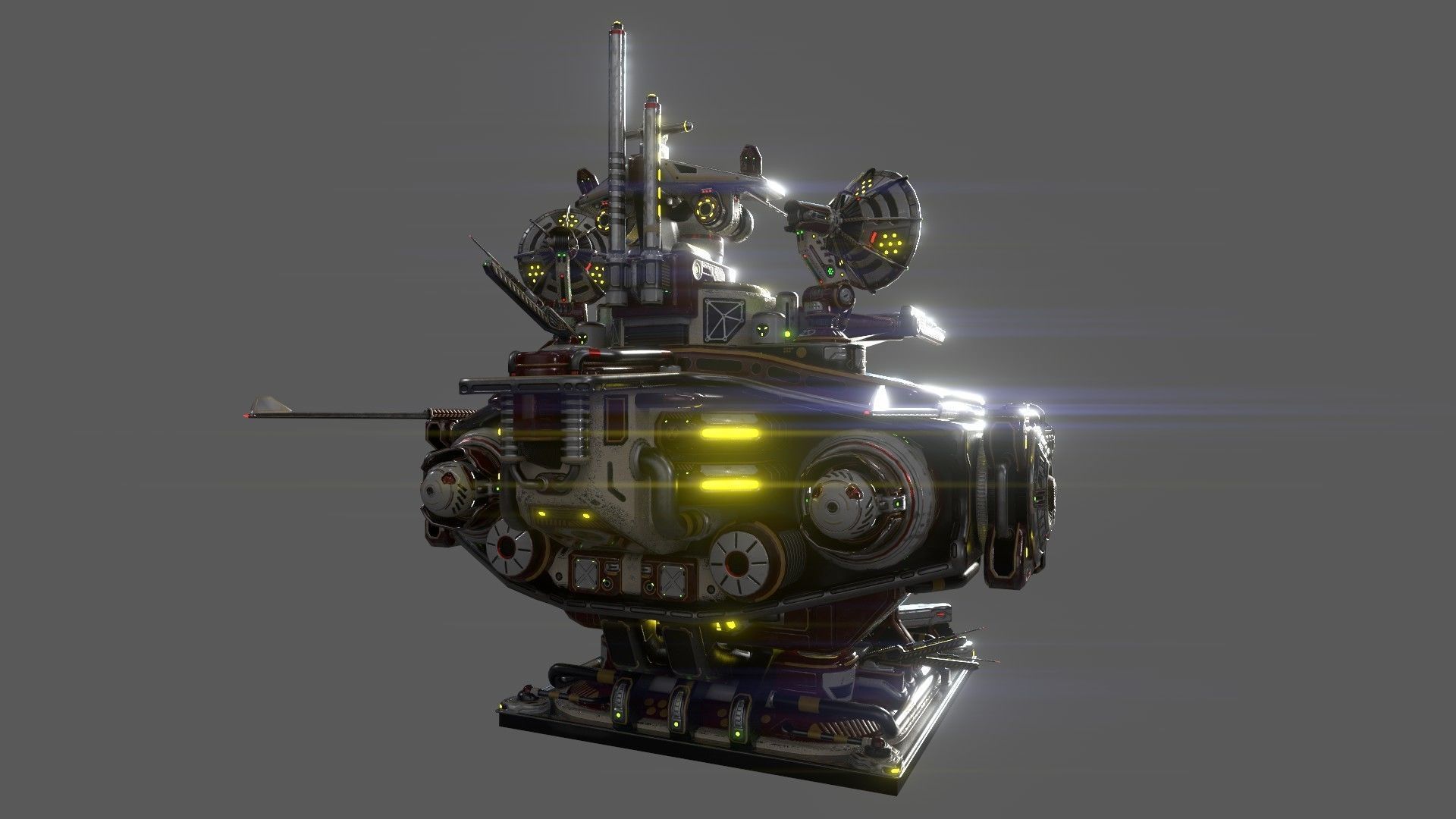 Imperial Large Command Module 3D model animated | CGTrader