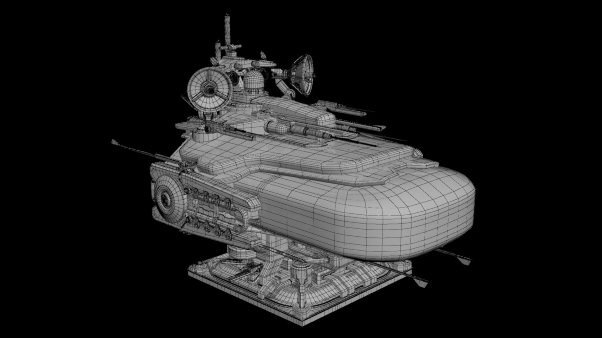 Imperial Large Command Module 3D model animated | CGTrader